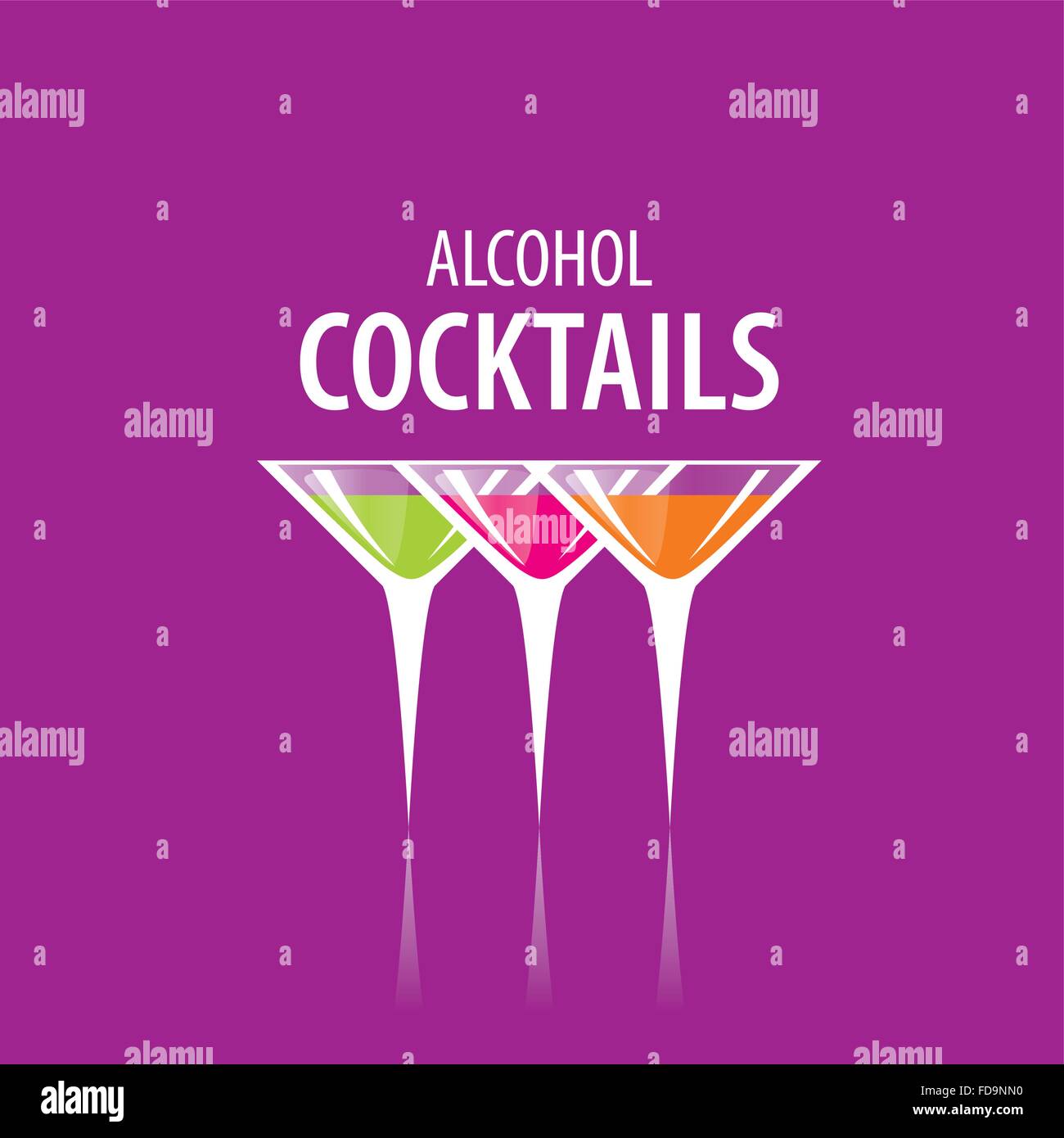 alcoholic cocktails logo Stock Vector Image & Art - Alamy