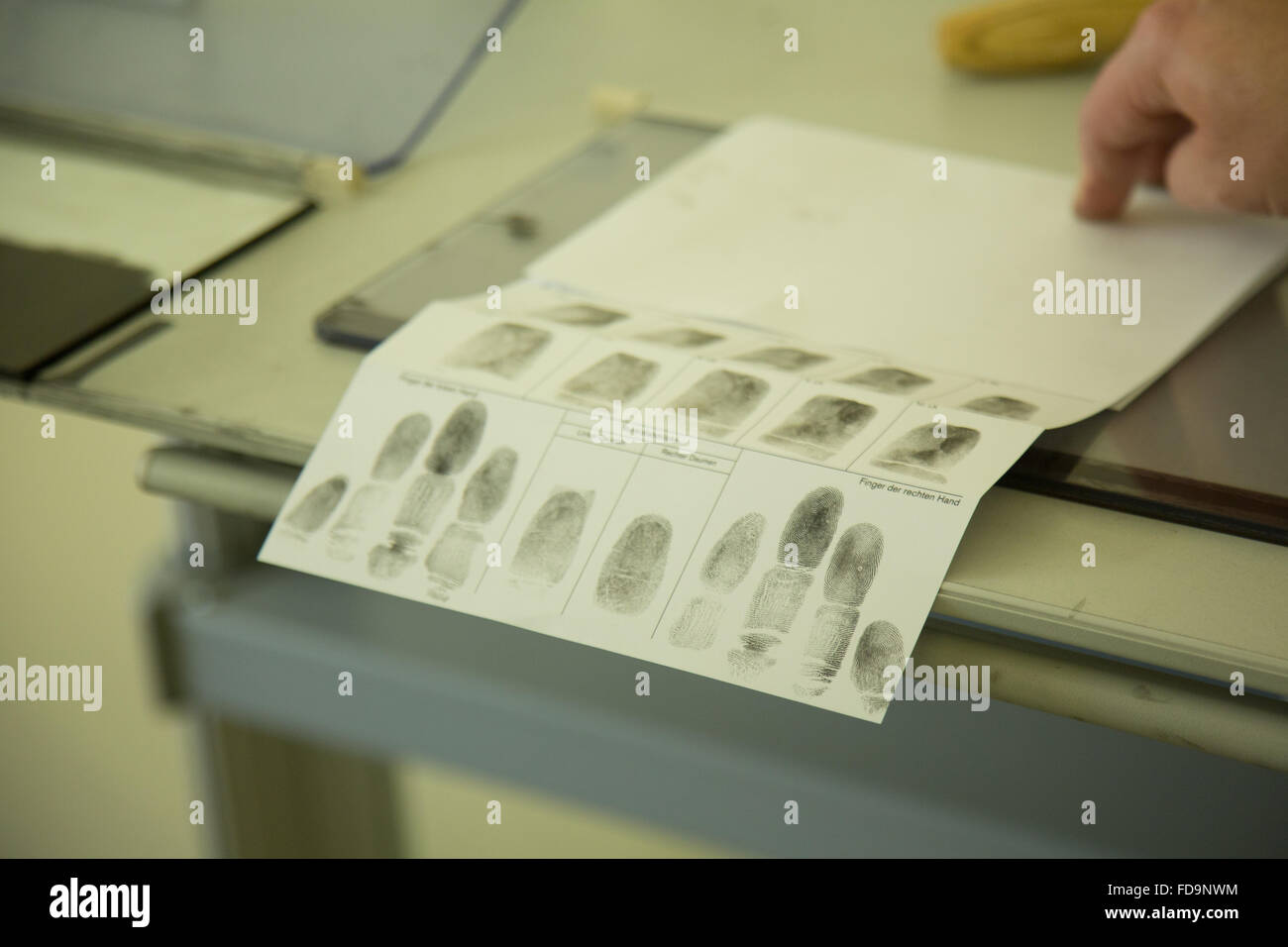 Horizontal fingerprints hi-res stock photography and images - Alamy