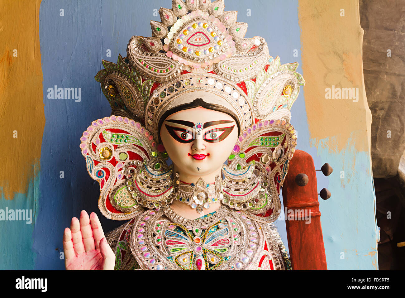 Durga Puja God Statues Workshop Nobody Stock Photo - Alamy