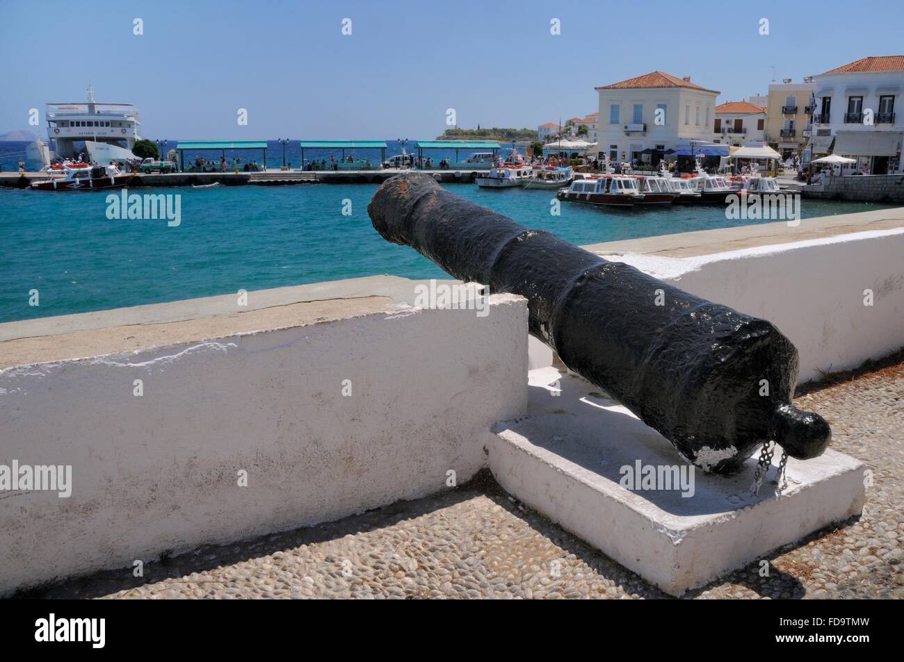 Old cannon dating from the Greek War of Independence (1821-1832) on ...