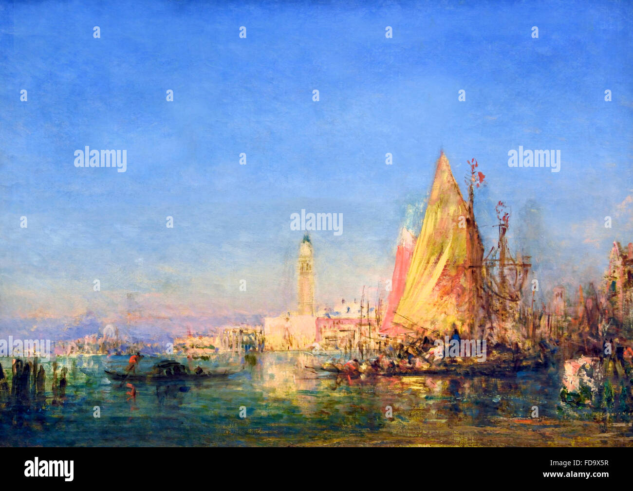 Ziem Peintre Venice Beach Félix Ziem | La Lagune, Venise (Late