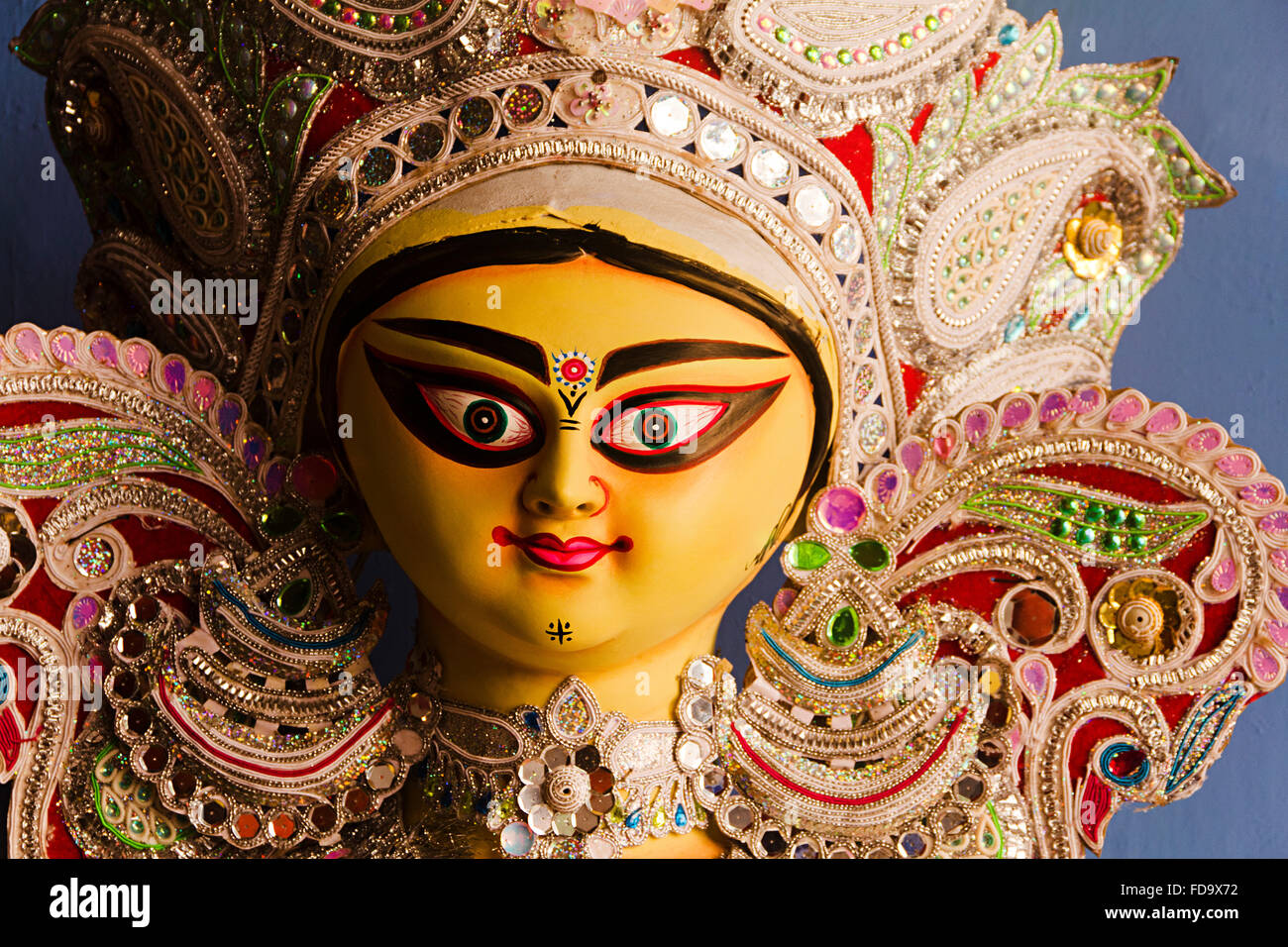 Decorated Durga Puja Kolkata West Stock Photos & Decorated Durga Puja ...