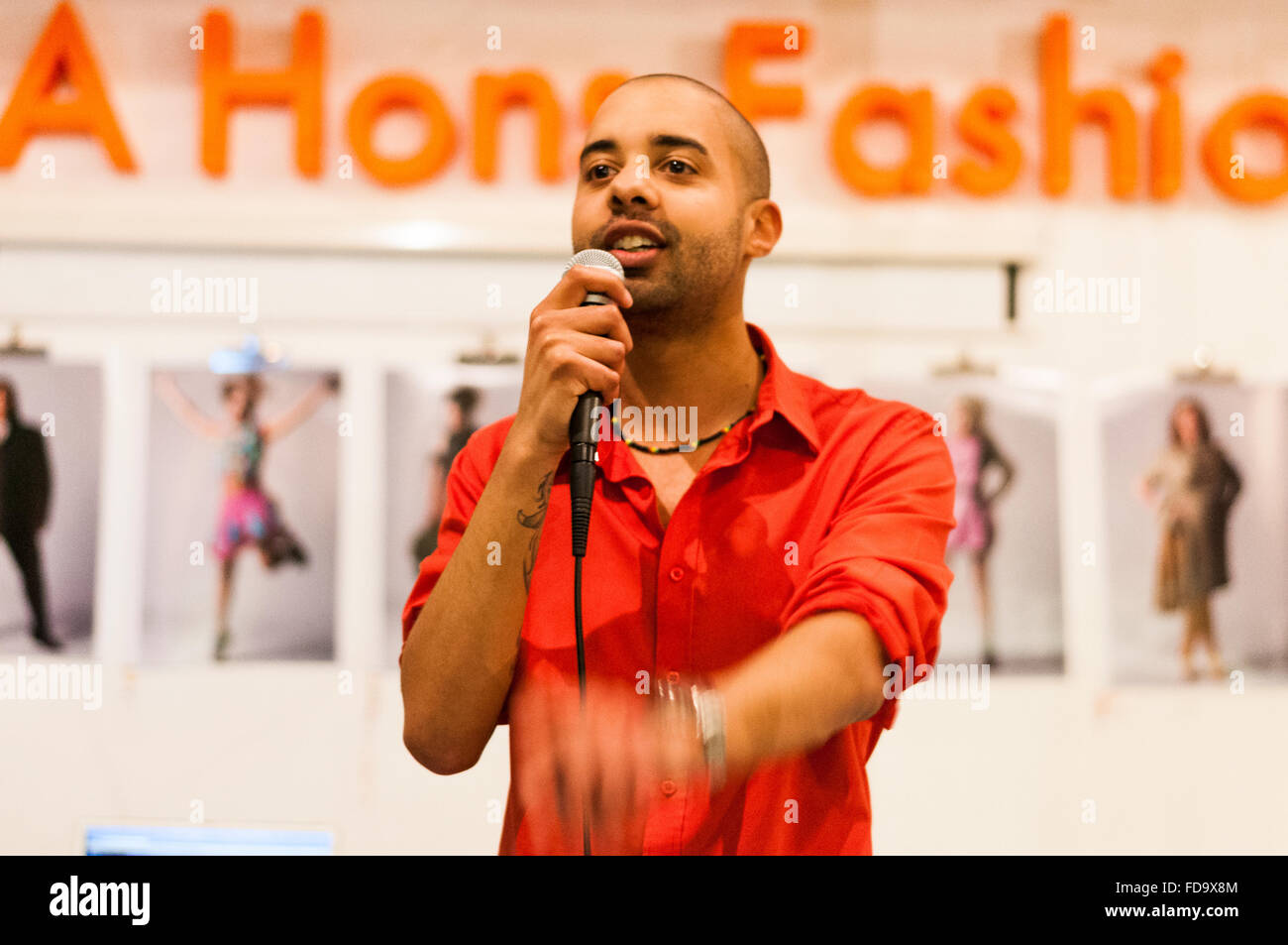 London comedian Sam Smedley performs a set in The Waiting Room ...