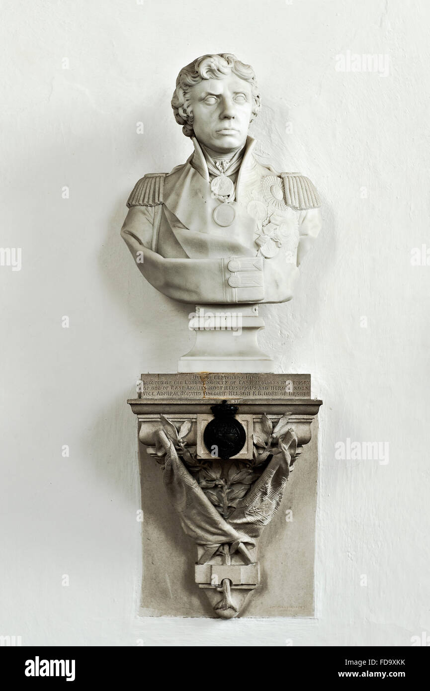 Marble bust of Horatio Nelson Stock Photo - Alamy