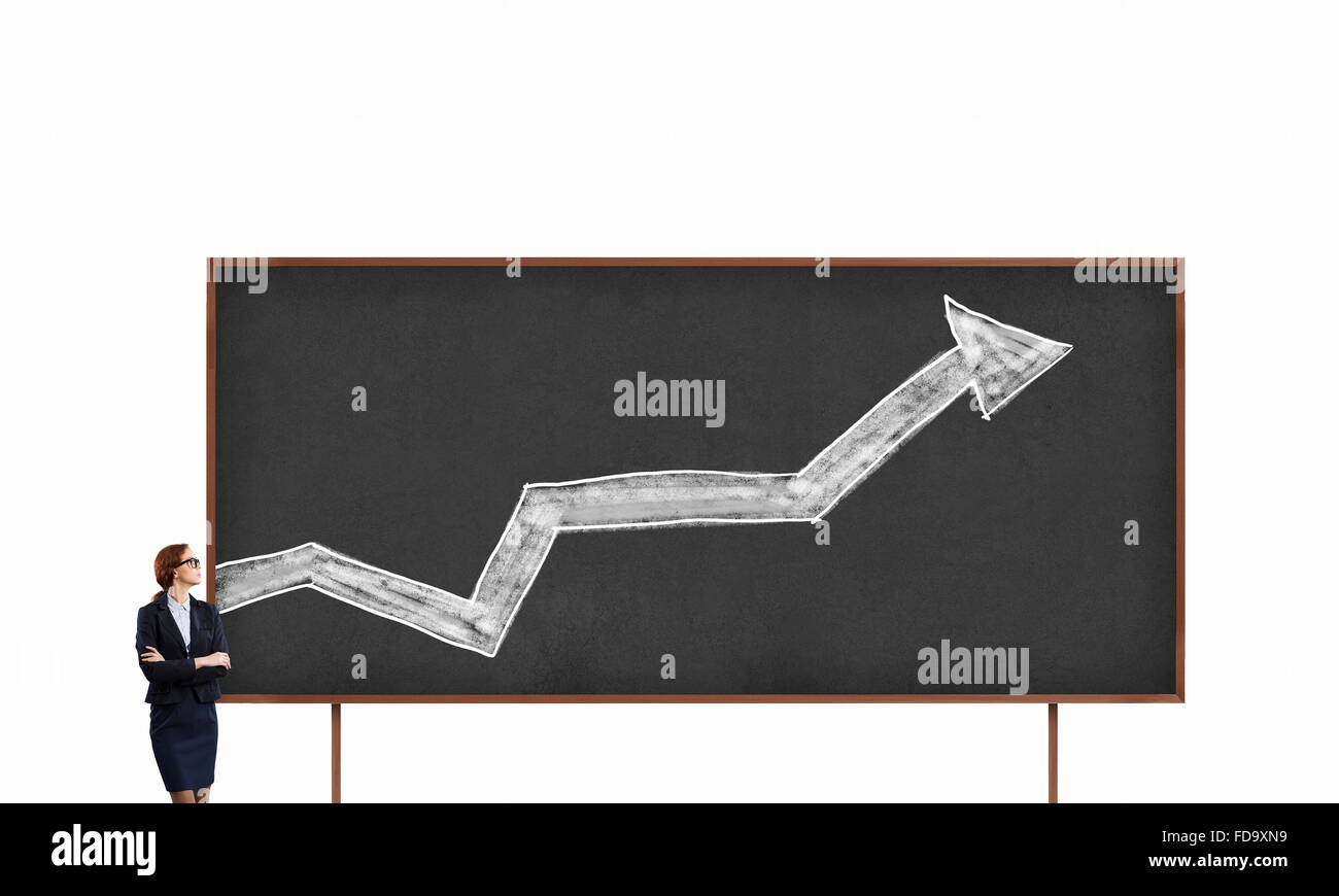 Woman wearing glasses arms crossed Cut Out Stock Images & Pictures - Alamy