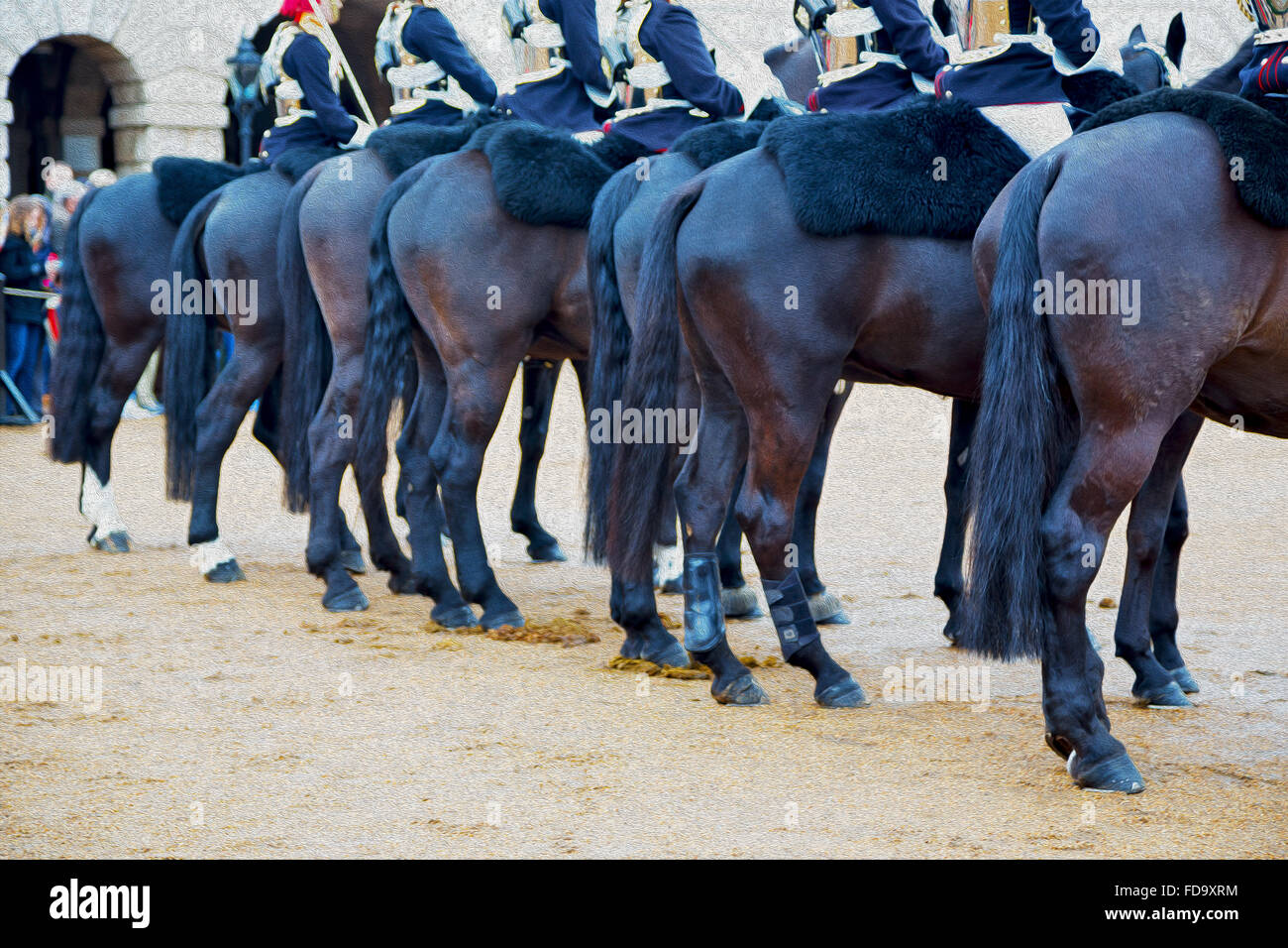 in london england horse and cavalry for the queen Stock Photo - Alamy