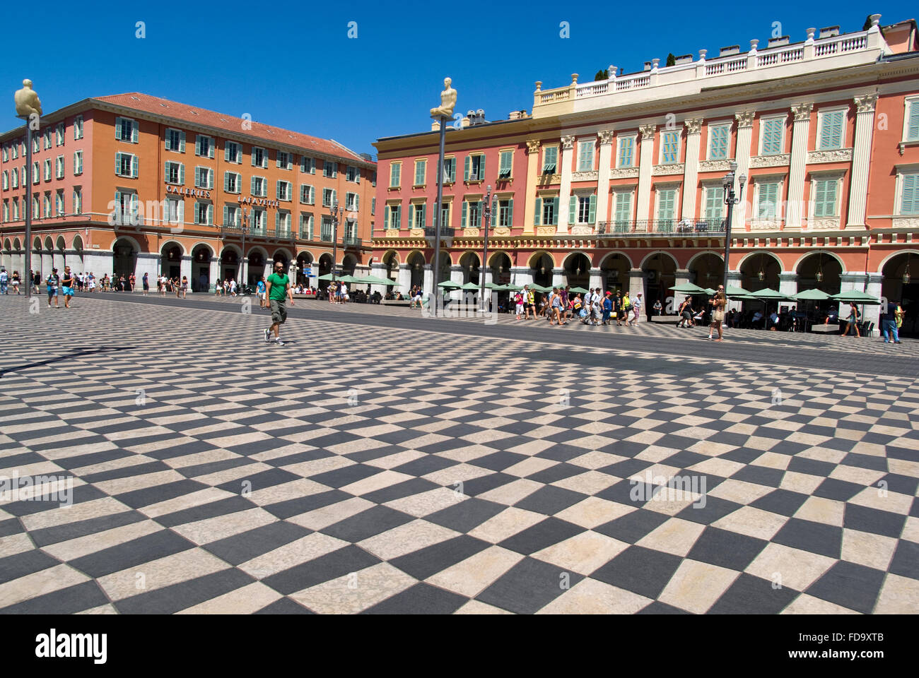 Nice, France. Massena Square - new landmark of the town Stock Photo - Alamy