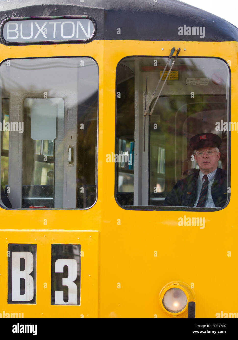 A re-enactment of the 1960's as the British Rail diesel railcar driver ...