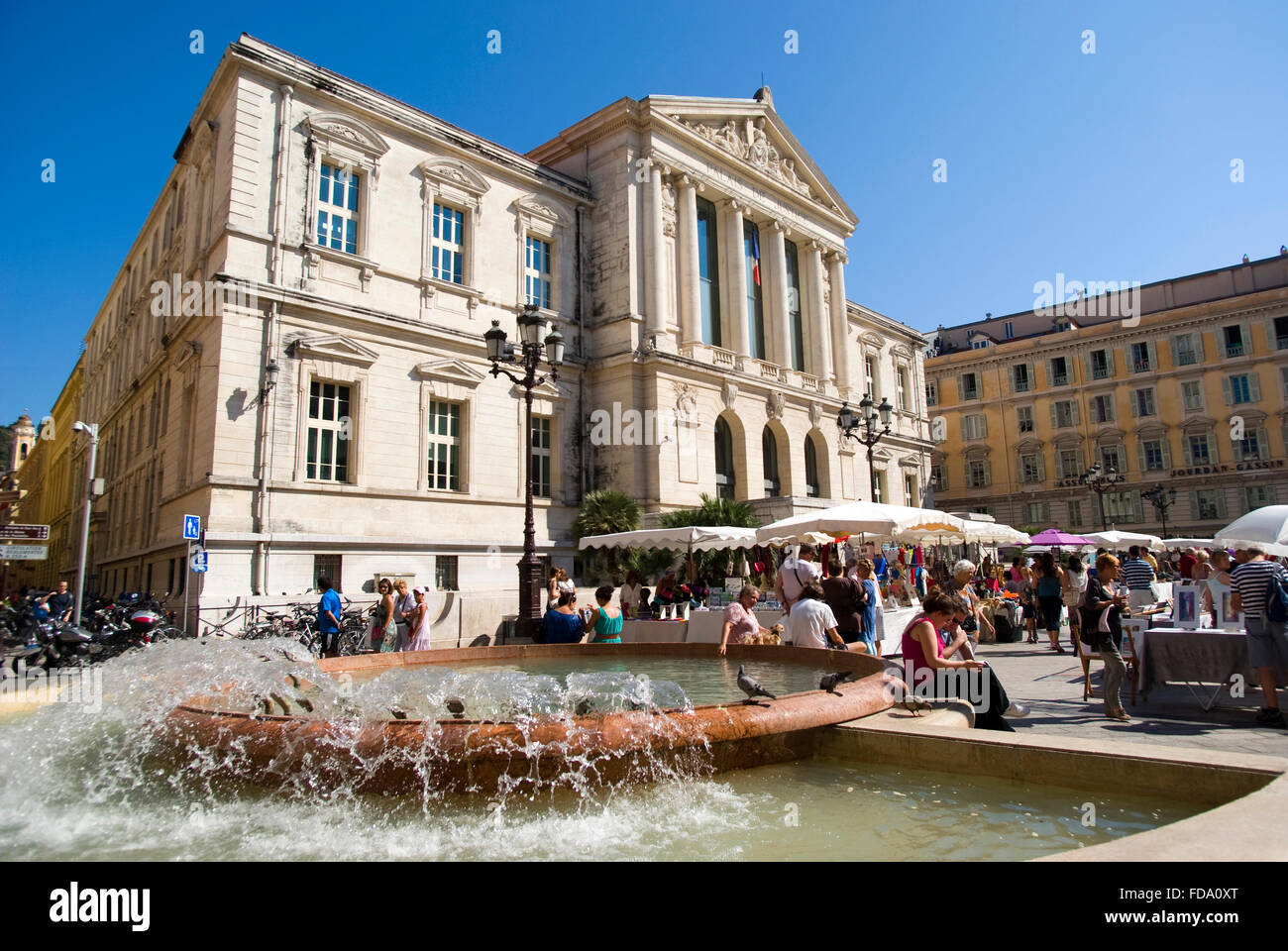 The square of courthouse in Nice Stock Photo - Alamy
