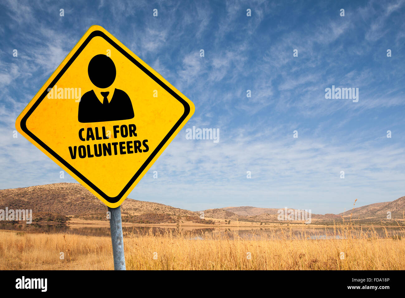 Volunteers road sign hi-res stock photography and images - Alamy