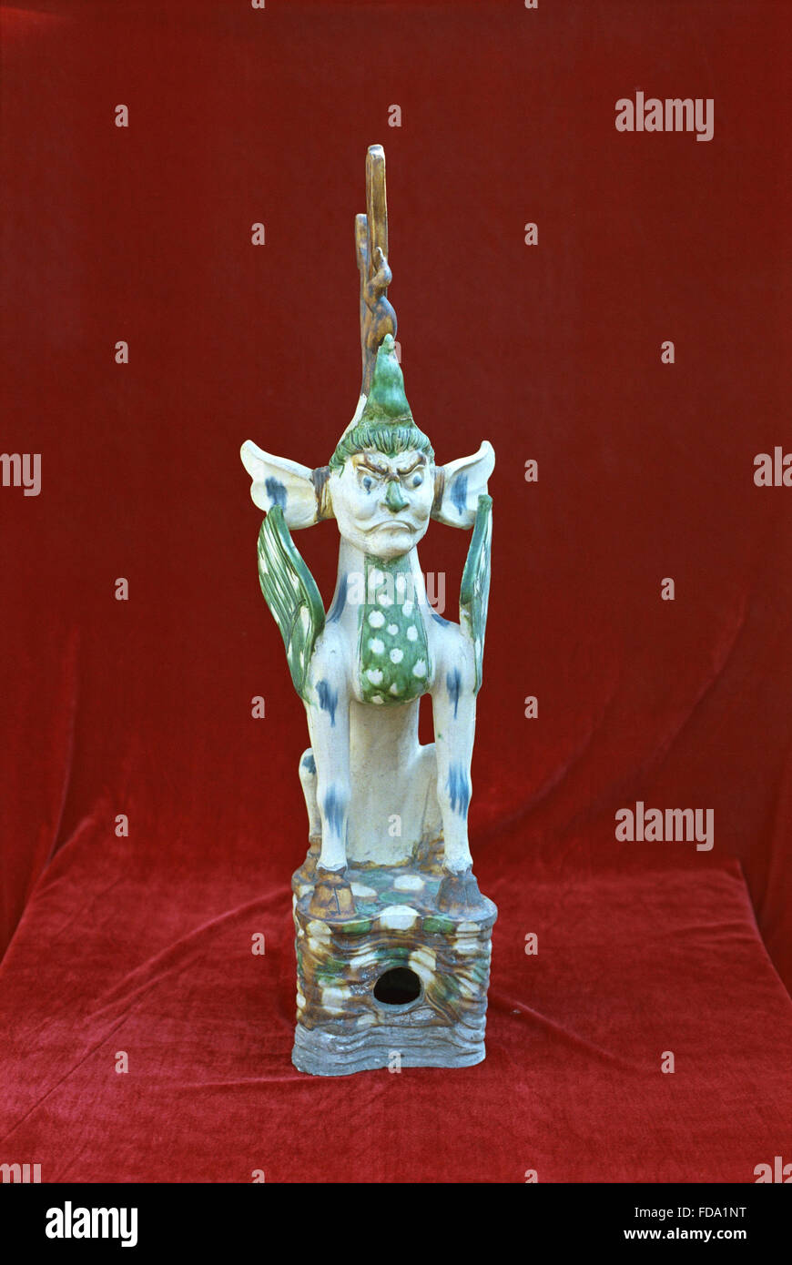 Tri-coloured Glazed Pottery of the Tang Dynasty Henan Province Stock ...