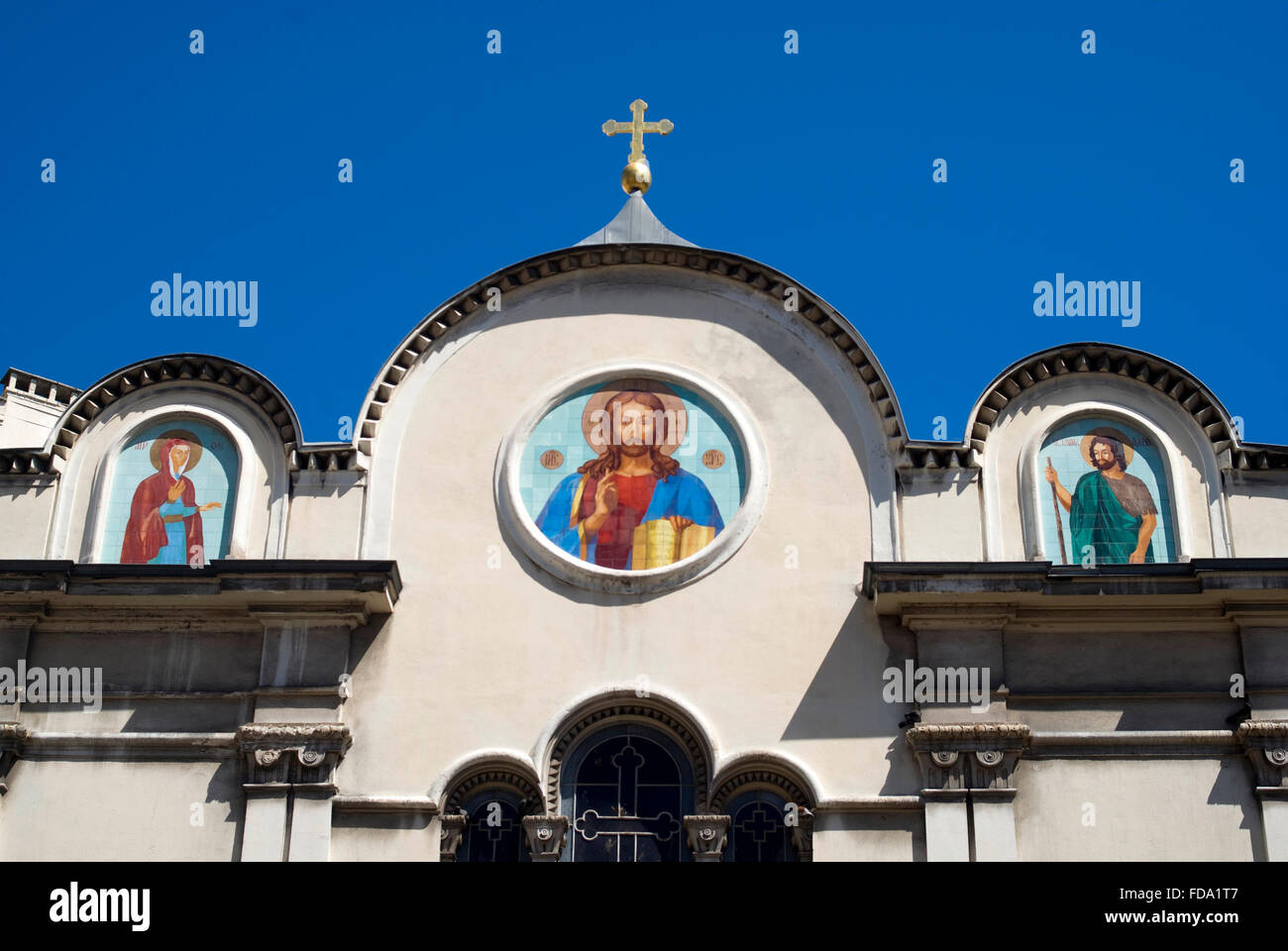 Facade of St. Nicholas and St. Alexandra Orthodox Church, Nice, France ...