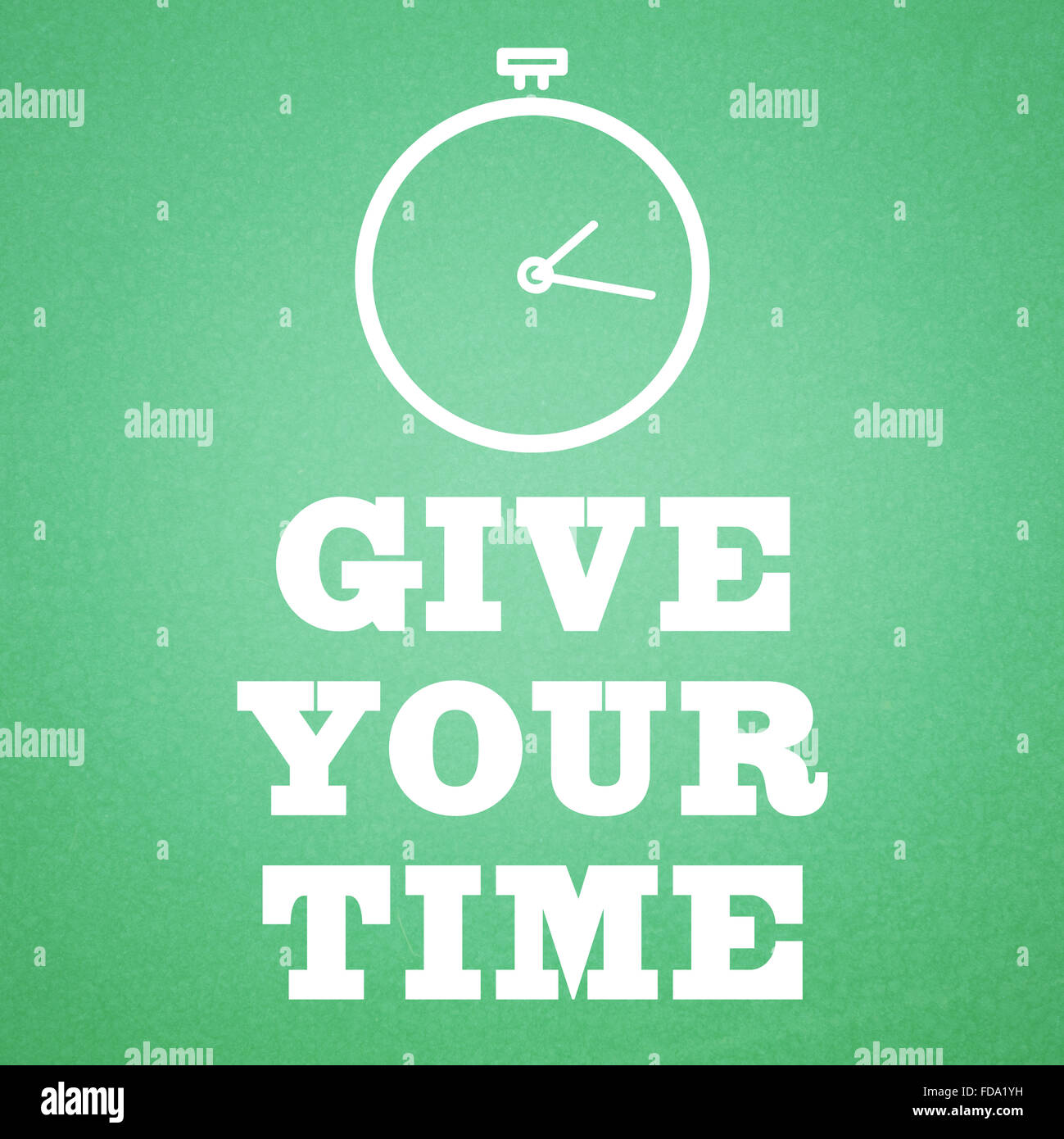 Composite image of give your time Stock Photo - Alamy