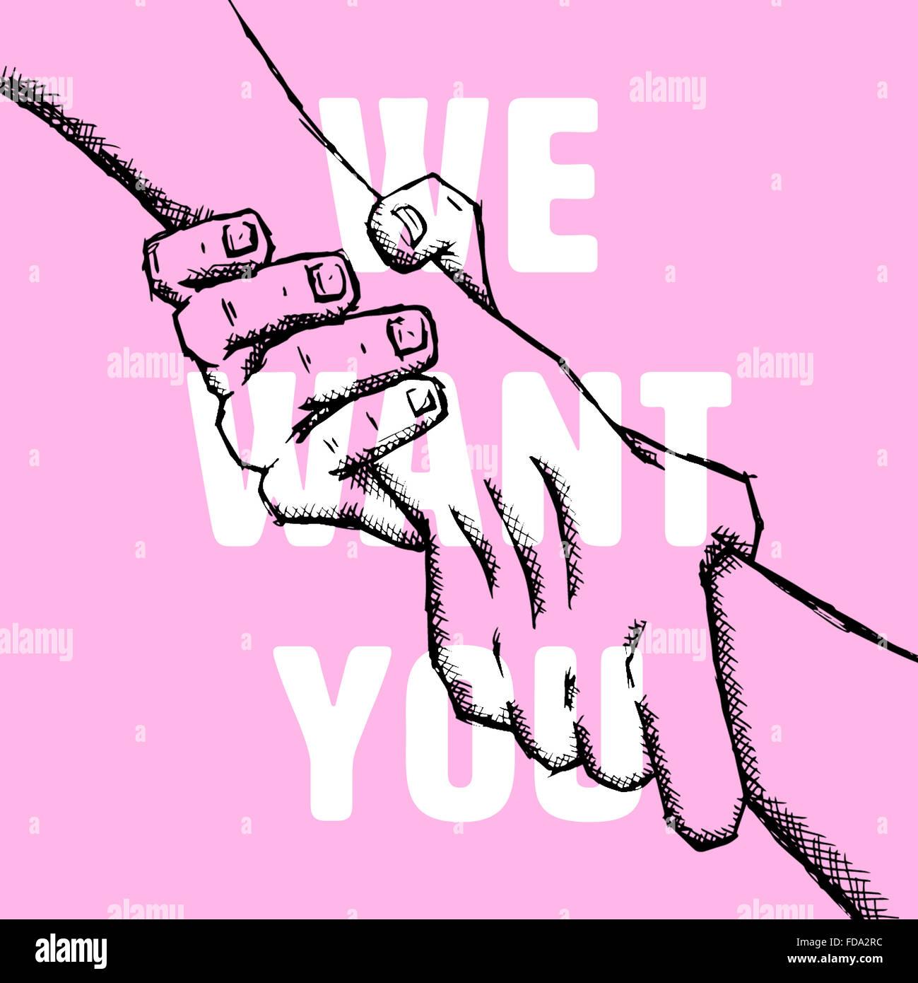 Composite image of we want you Stock Photo - Alamy