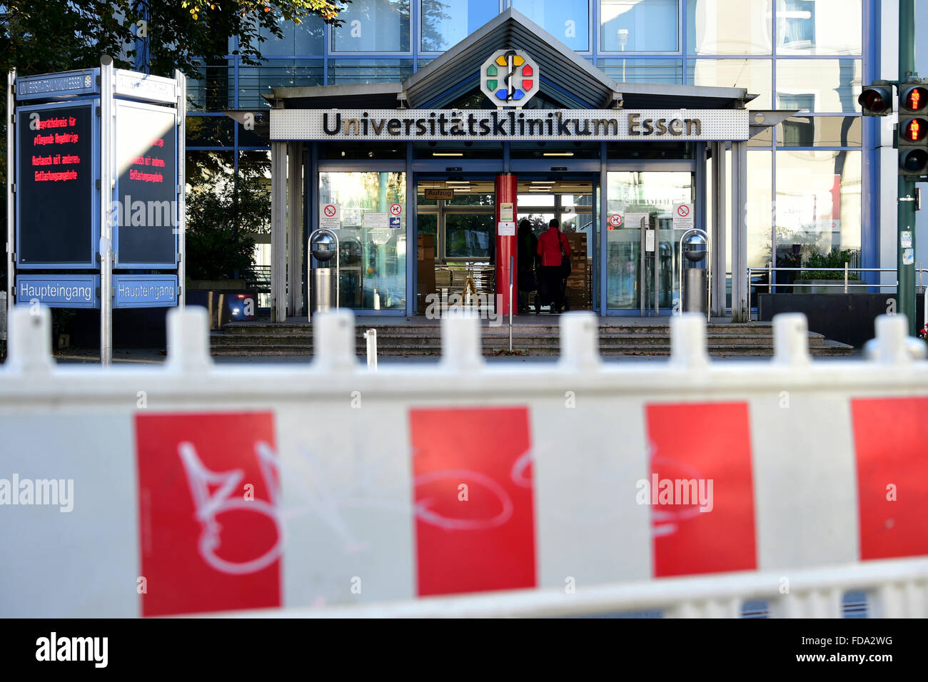 Essen, Germany, the main entrance of the University Hospital Essen ...