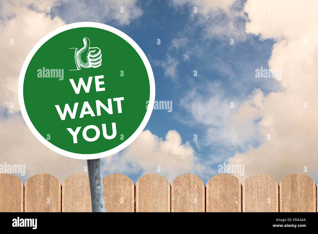 Composite image of we want you Stock Photo - Alamy