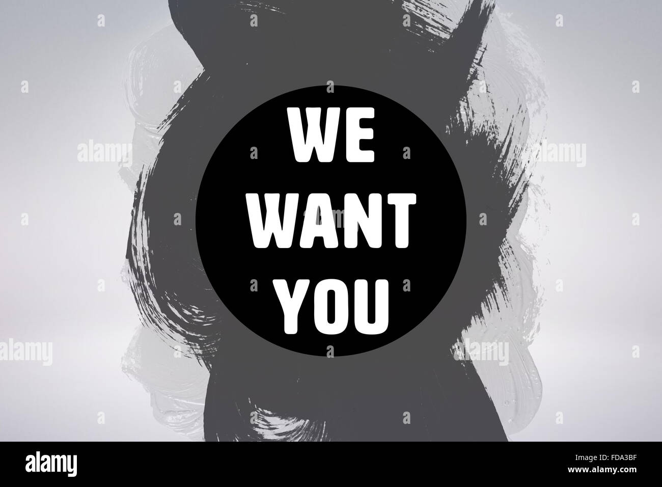 Composite image of we want you Stock Photo - Alamy
