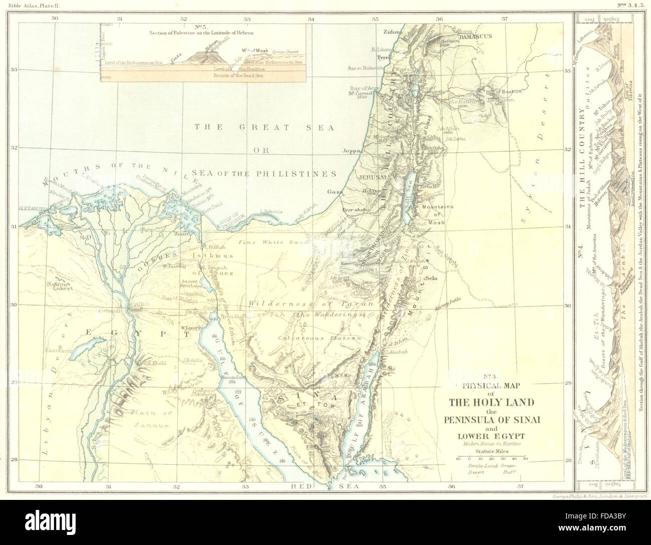 Map egypt 1900 hi-res stock photography and images - Alamy