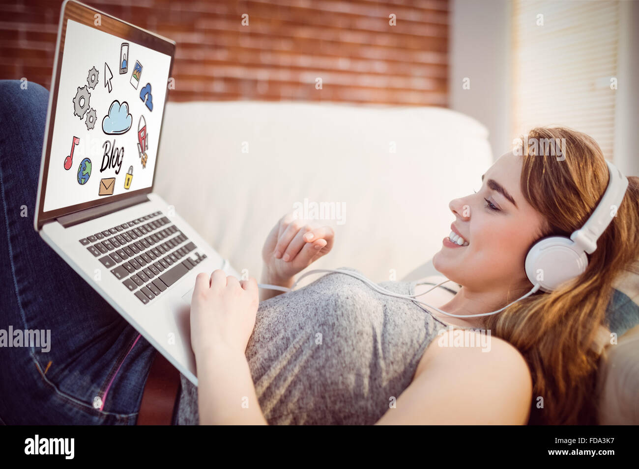 Composite image of interface of multimedia Stock Photo - Alamy