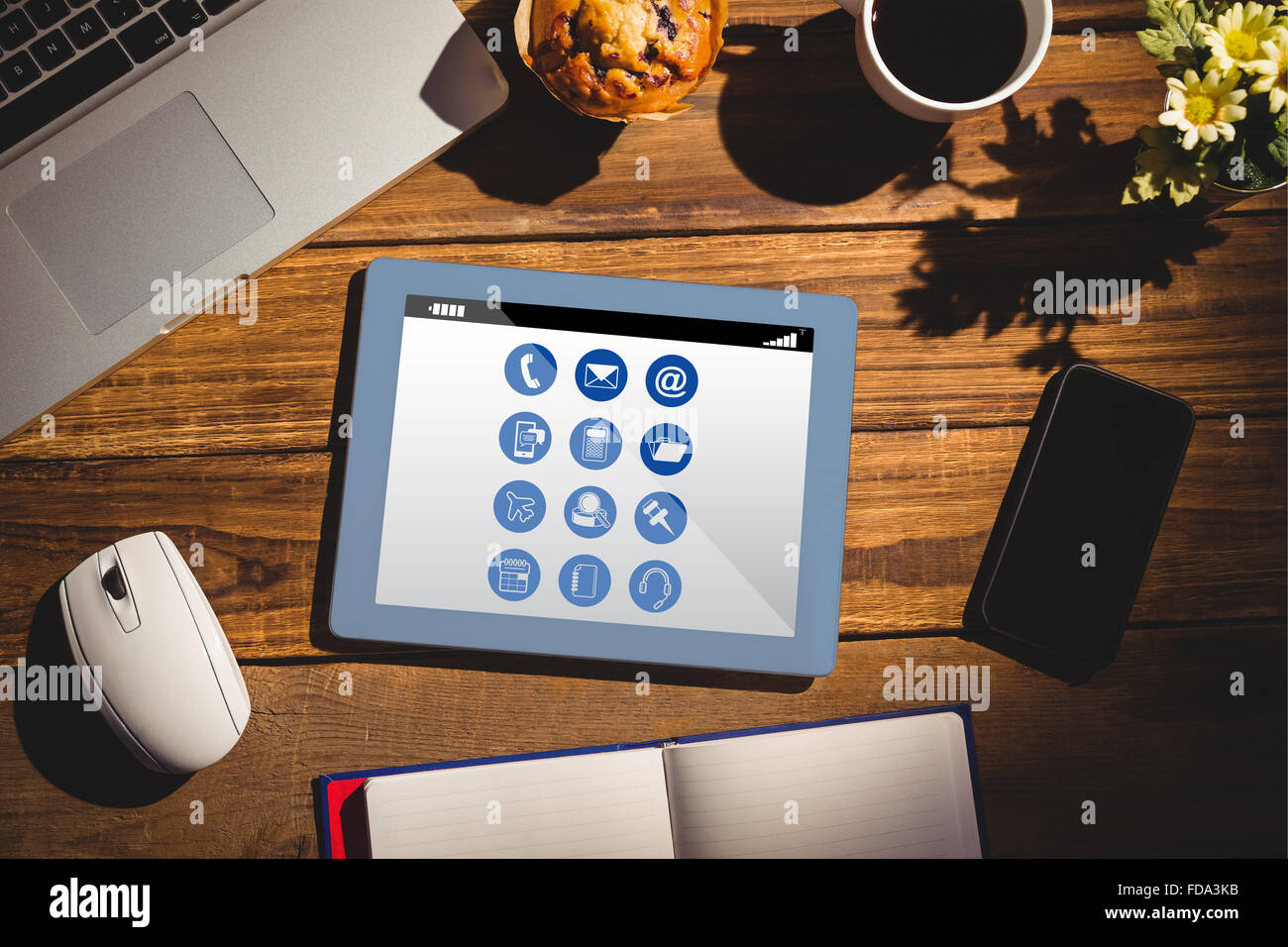 Composite image of telephone apps icons Stock Photo - Alamy