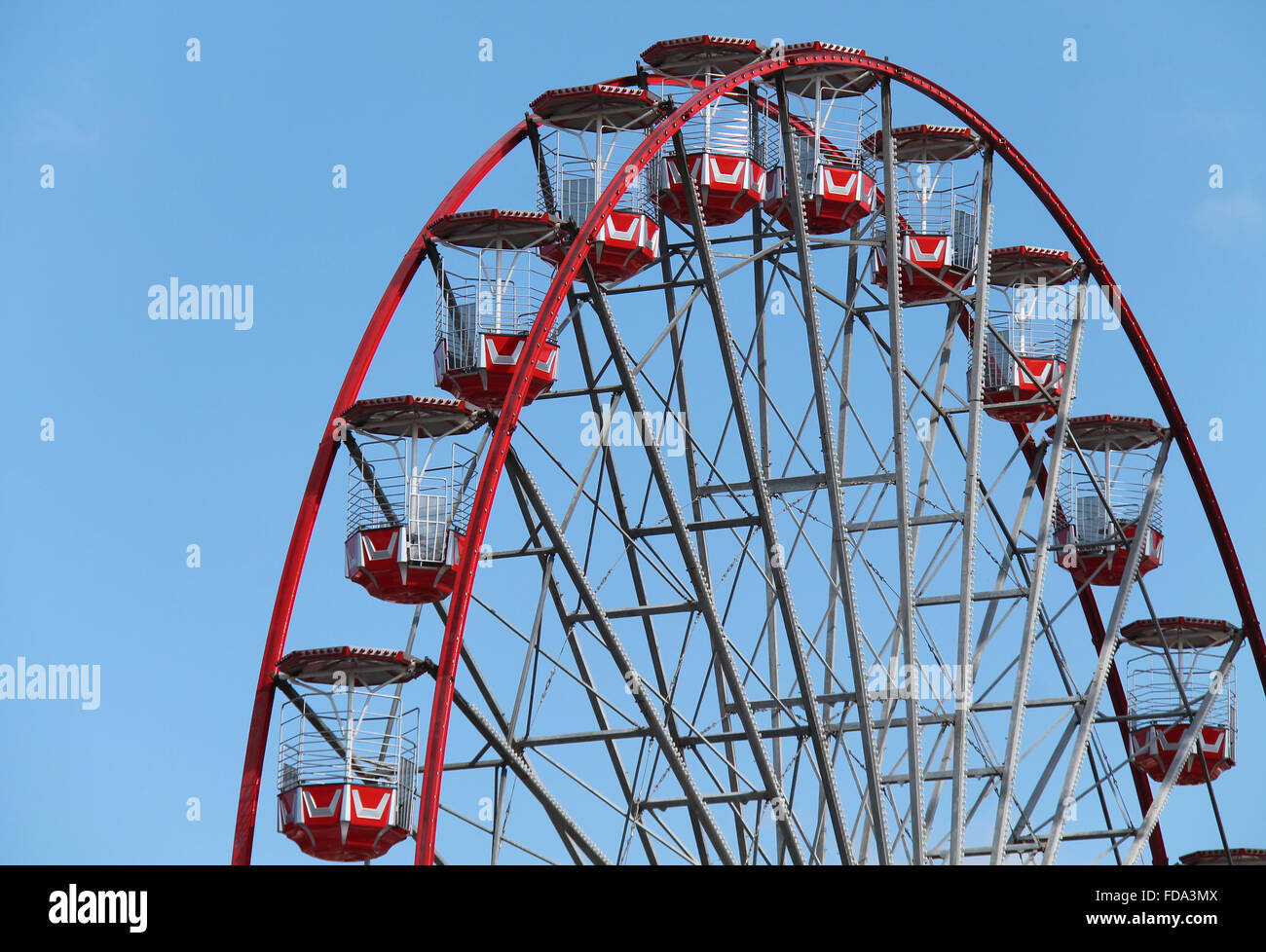 The Carriages of a Large Fun Fair Big Wheel Stock Photo - Alamy