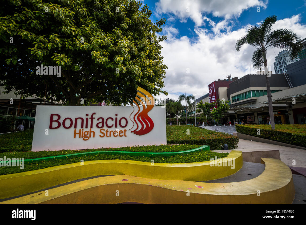 Sign bonifacio high street bonifacio hi-res stock photography and ...