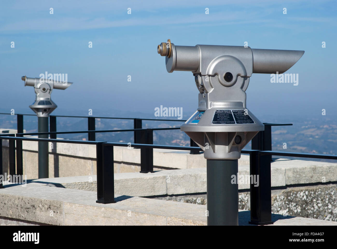 Coin operated binoculars Stock Photo - Alamy