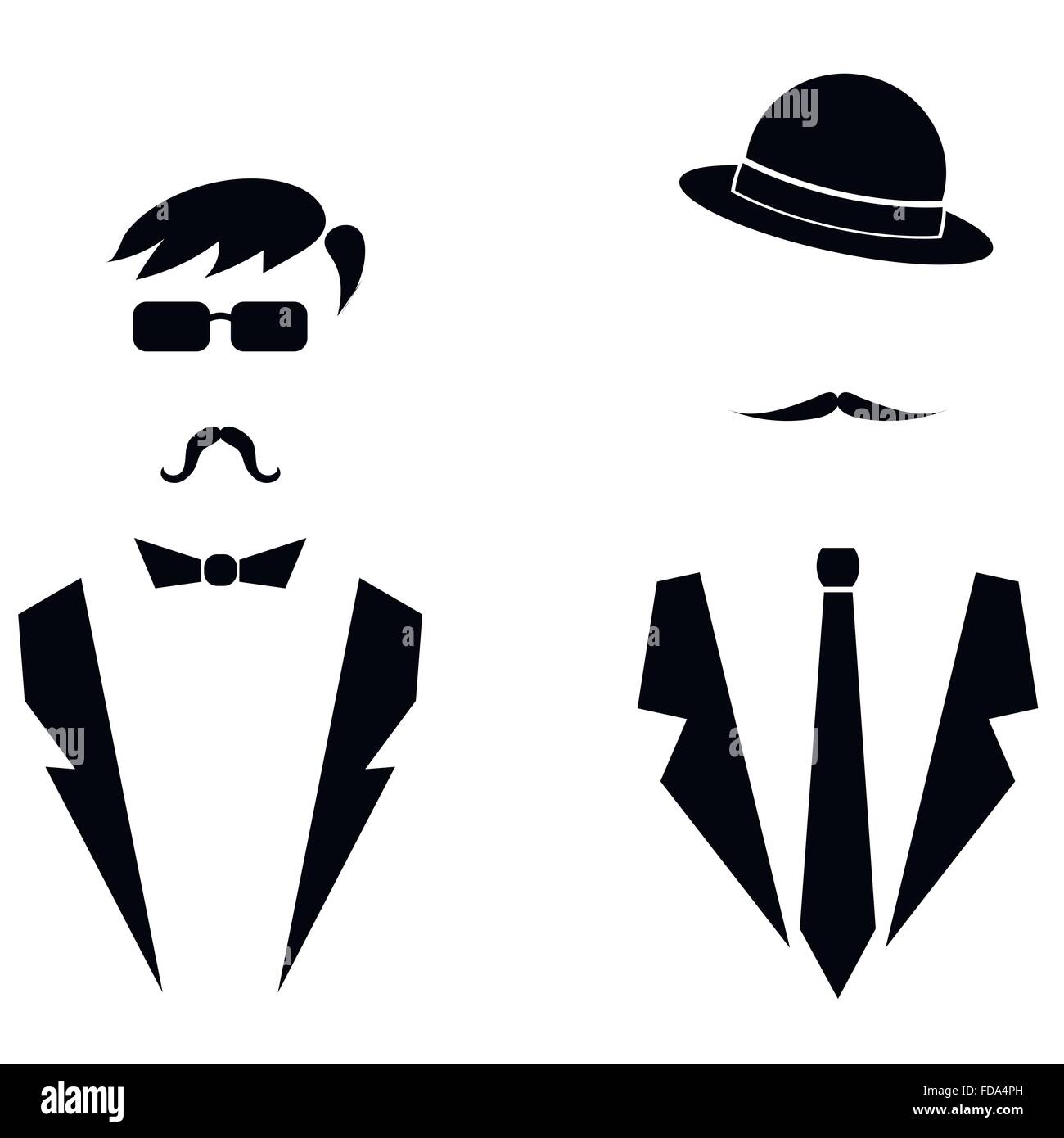 Men Icons Isolated Stock Vector Image & Art - Alamy