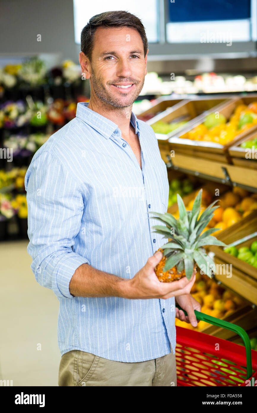 Man choosing his groceries Stock Photo - Alamy