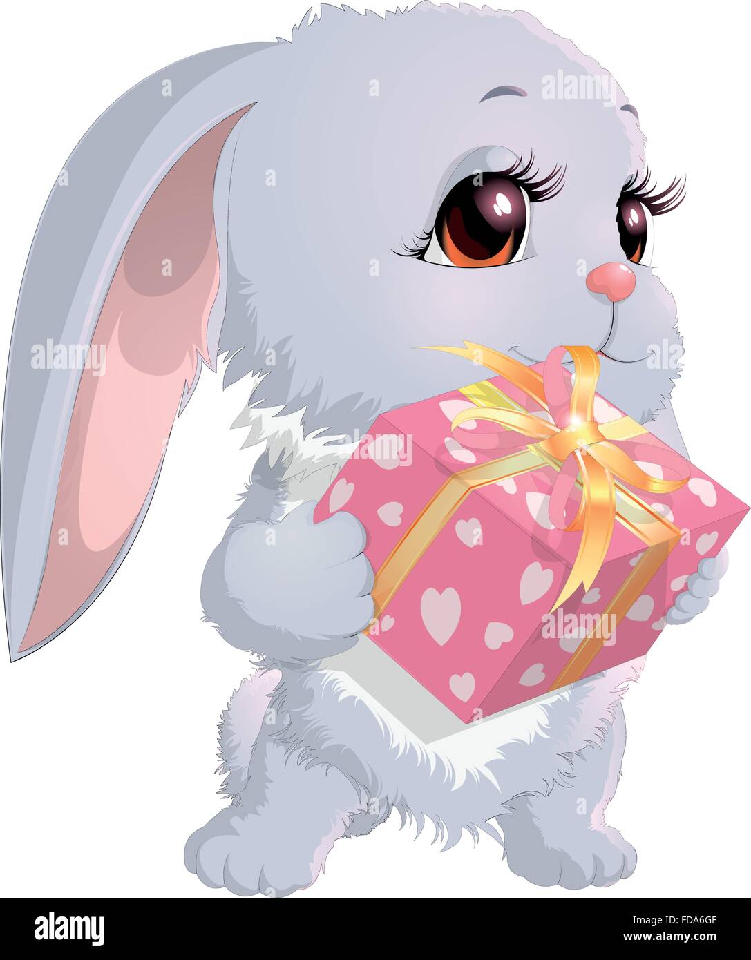 Holding heart shape box Stock Vector Images - Alamy