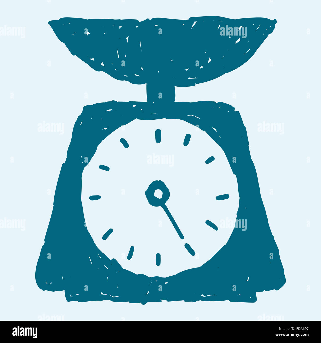 Cooking Scale Illustration Stock Photo - Alamy