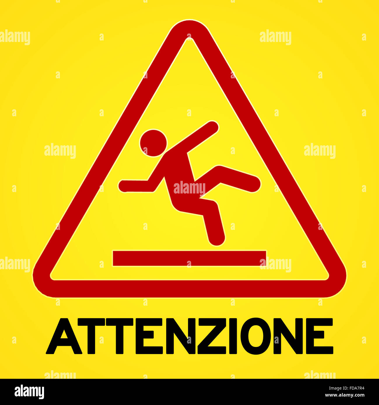 Attenzione sign hi-res stock photography and images - Alamy