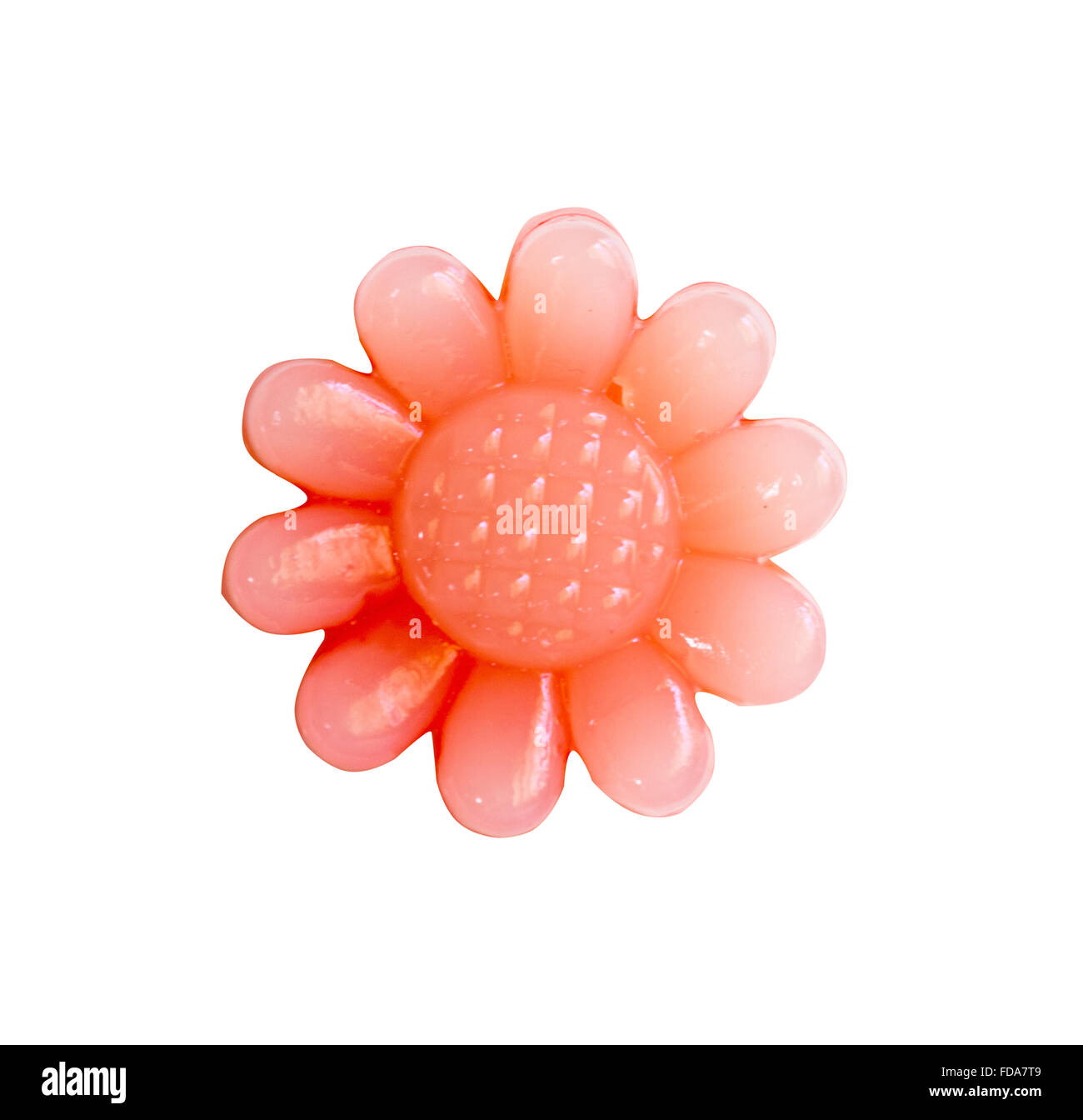 jelly sweets flower shape isolated on white background Stock Photo - Alamy