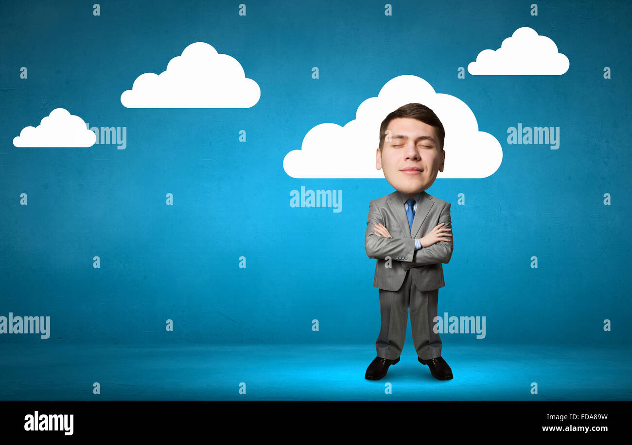 Cartoon man big brain hi-res stock photography and images - Alamy