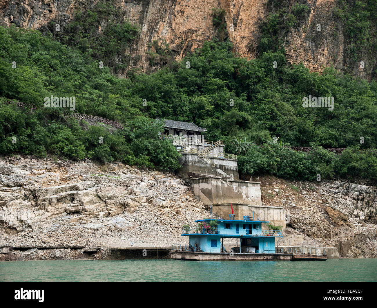 A Ferry Stop On The Shennong Stream A Tributary Of The Yangtze River ...