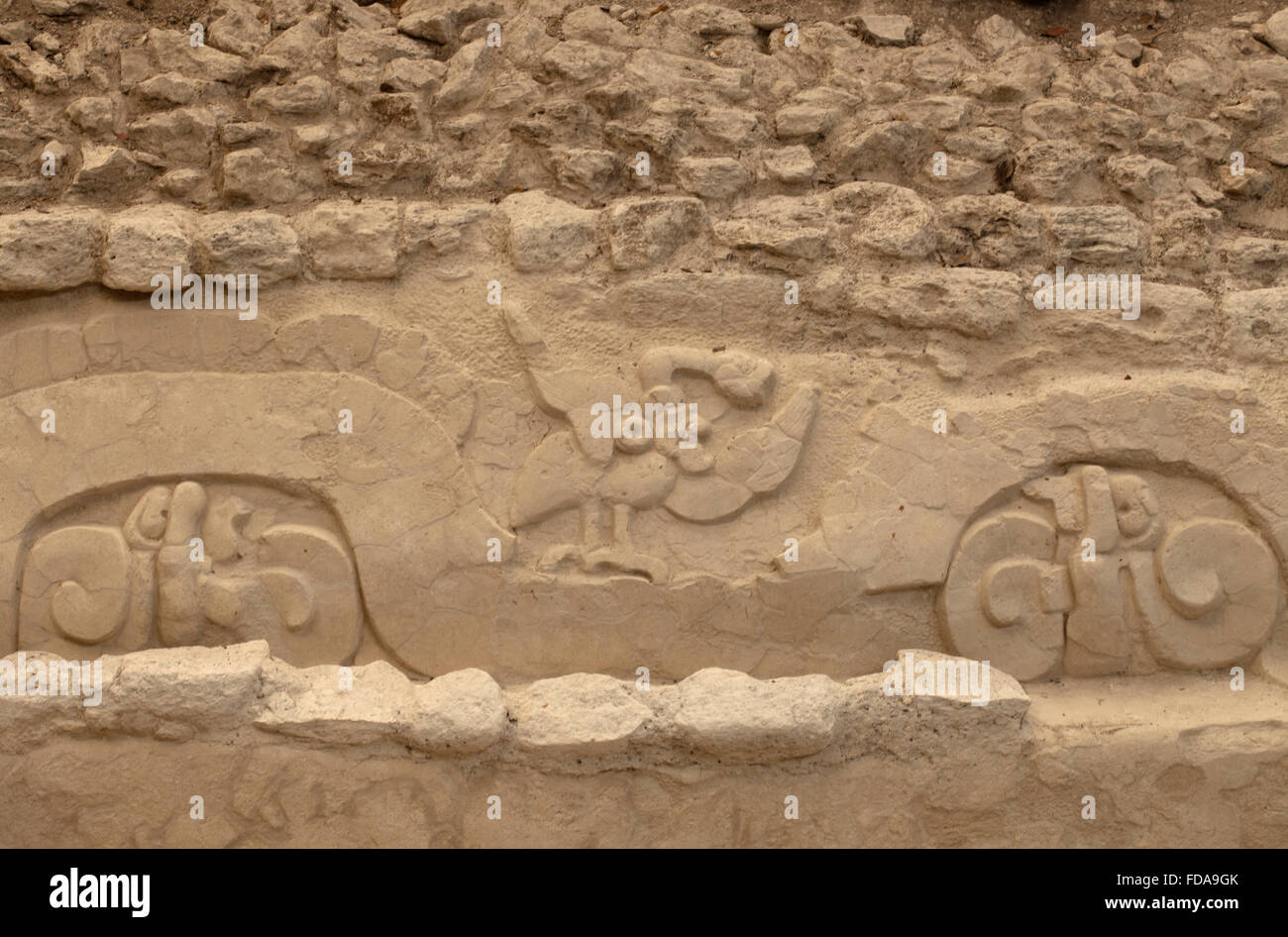 Stucco representation of the God of corn Stock Photo - Alamy