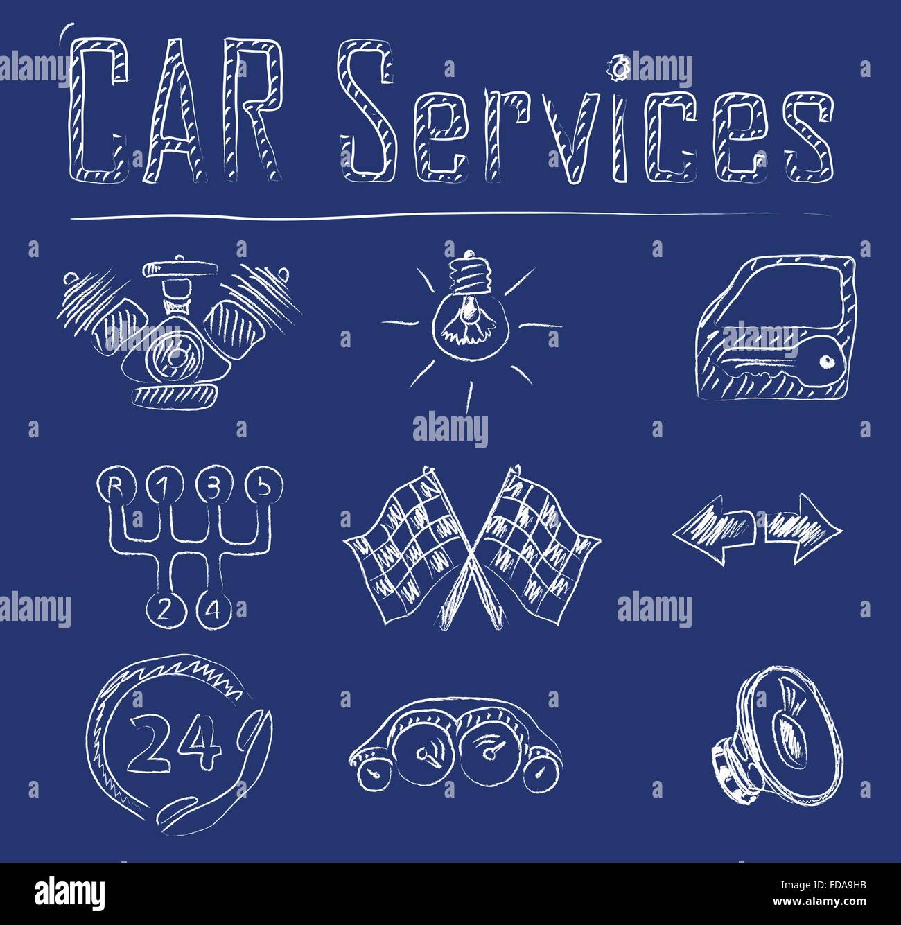 Car service icons Stock Vector Image & Art - Alamy