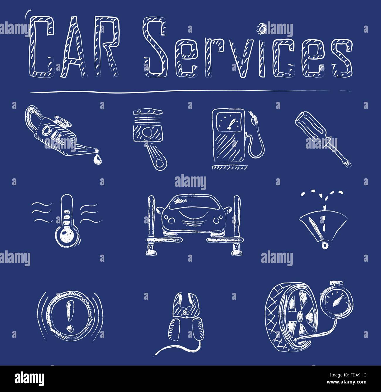Car service icons Stock Vector Image & Art - Alamy