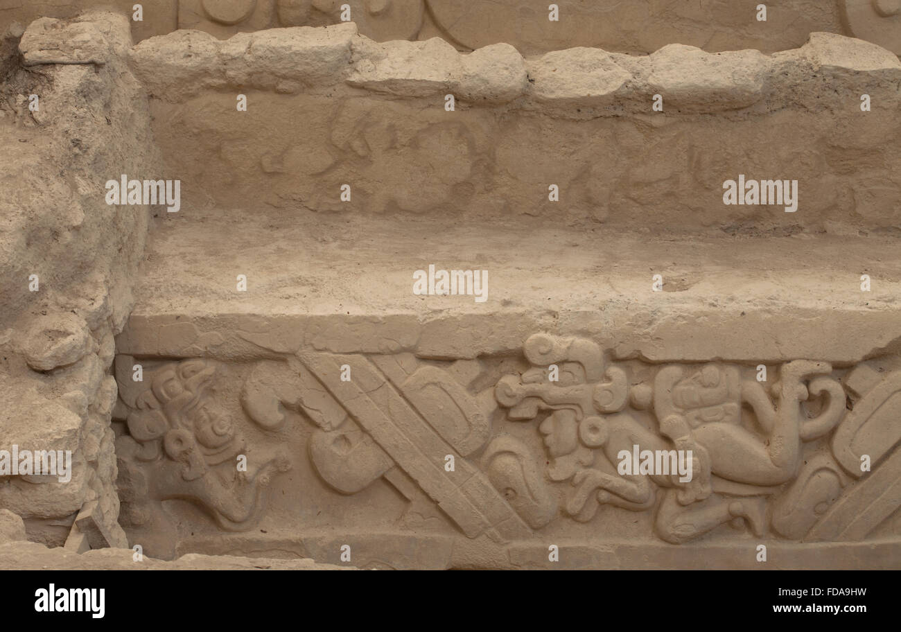 Stucco representation of the God of corn. This stucco representation of ...