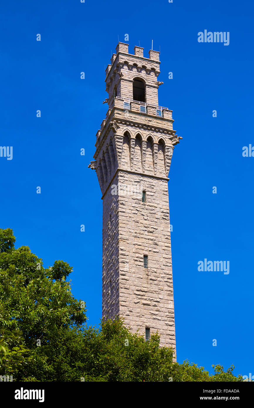 Cape Cod Provincetown Pilgrim tower in Massachusetts USA Stock Photo ...