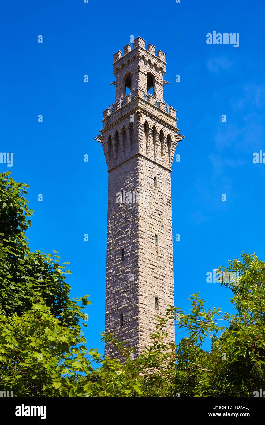 Cape Cod Provincetown Pilgrim tower in Massachusetts USA Stock Photo ...