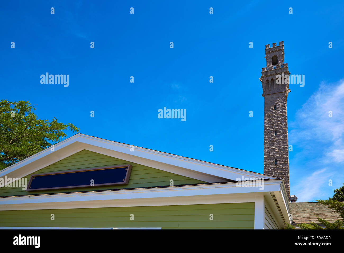Cape Cod Provincetown Pilgrim tower in Massachusetts USA Stock Photo ...