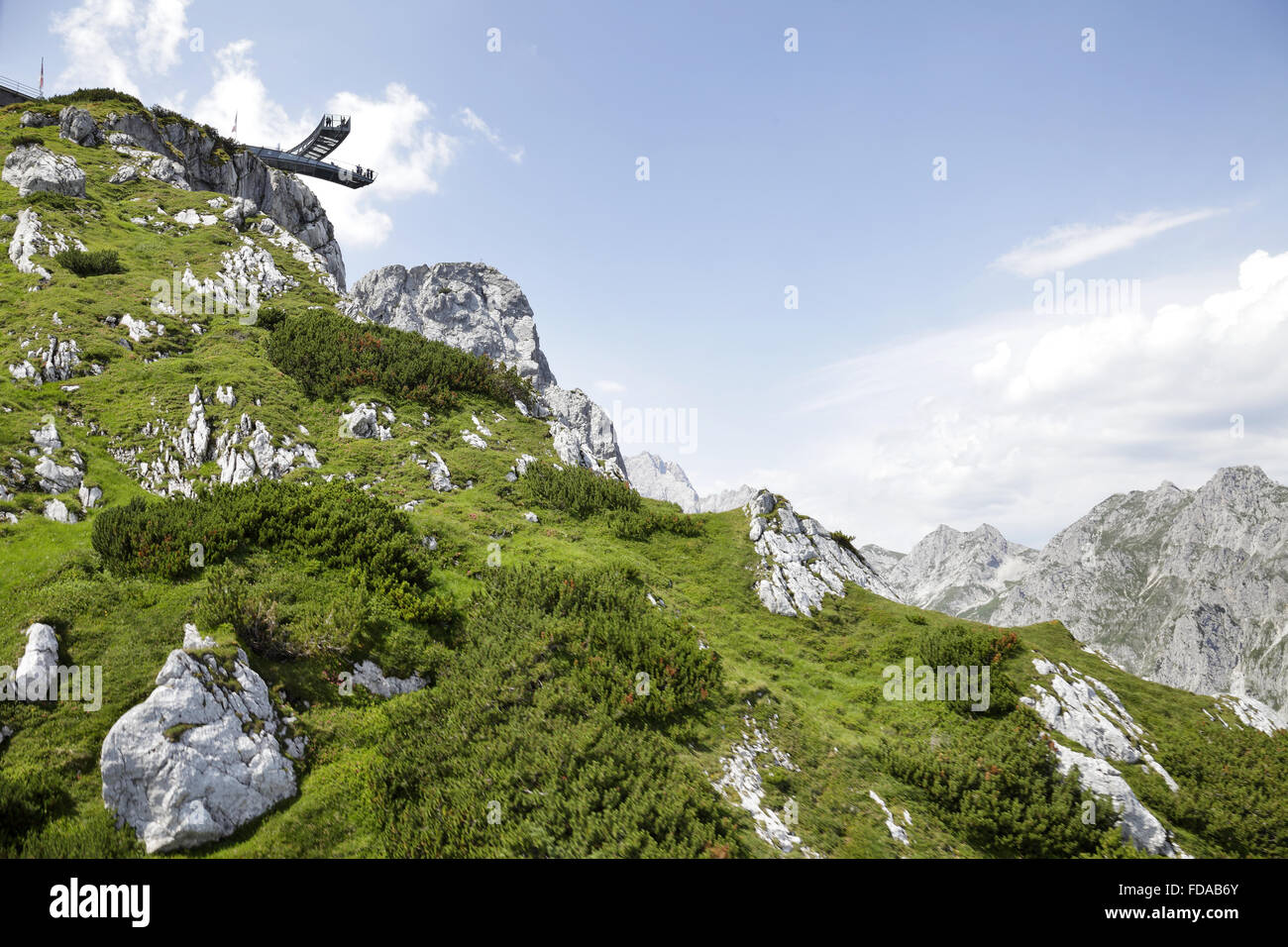 Alpspitze, Germany, view AlpspiX on Alpspitz Stock Photo - Alamy