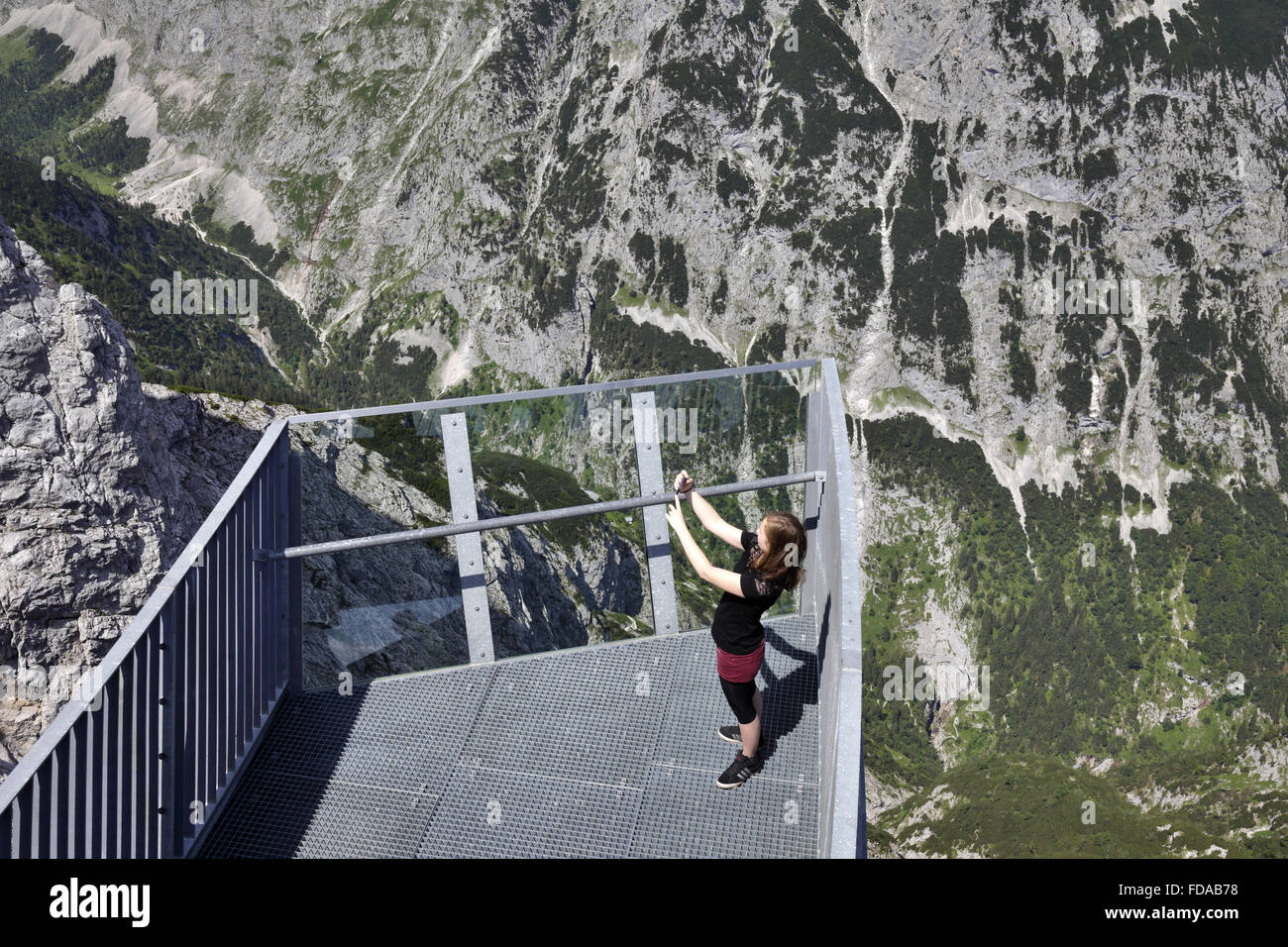 Garmisch-Partenkirchen, Germany, on the visitor AlpspiX makes Selfie ...