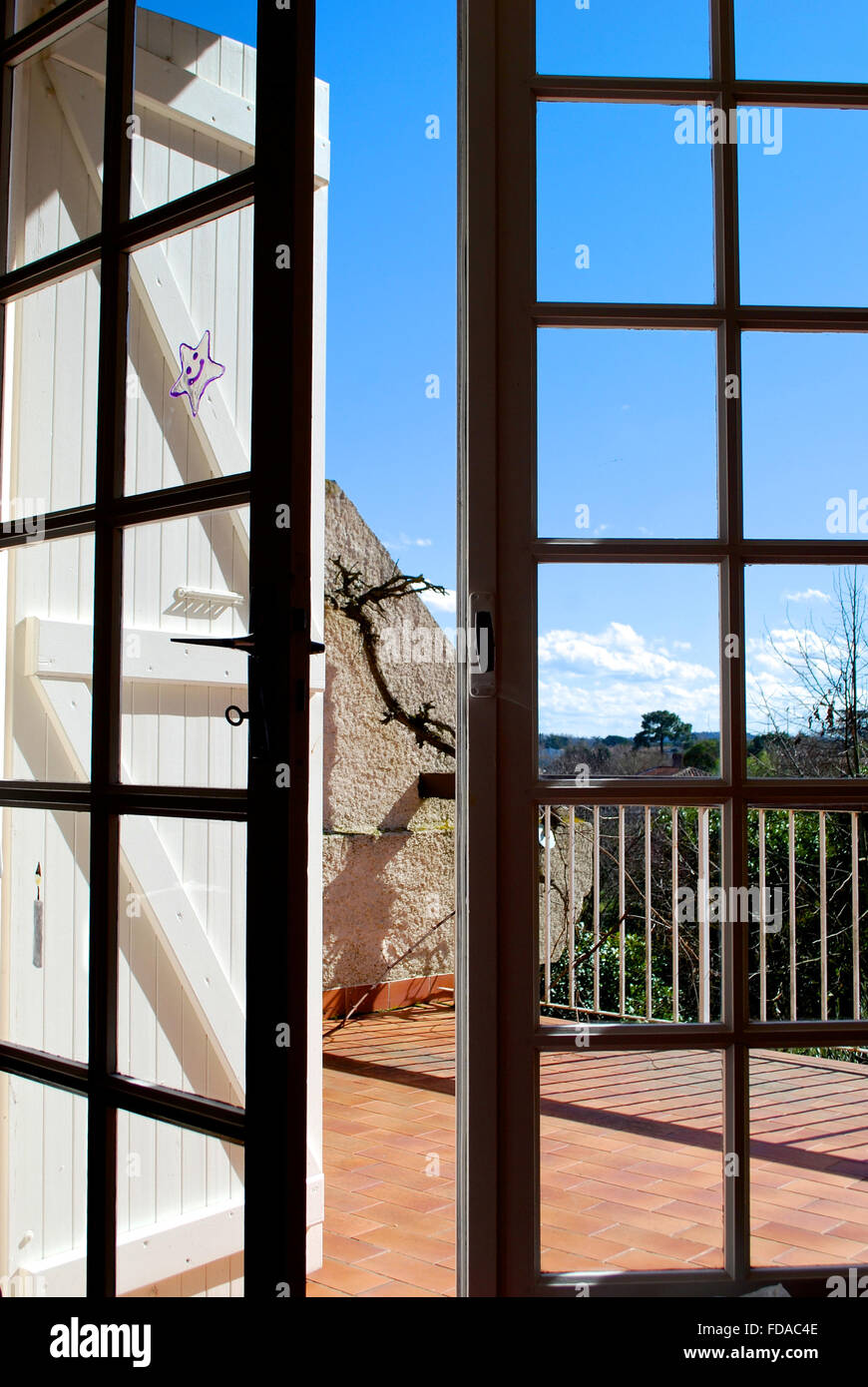Blue room balcony hi-res stock photography and images - Alamy