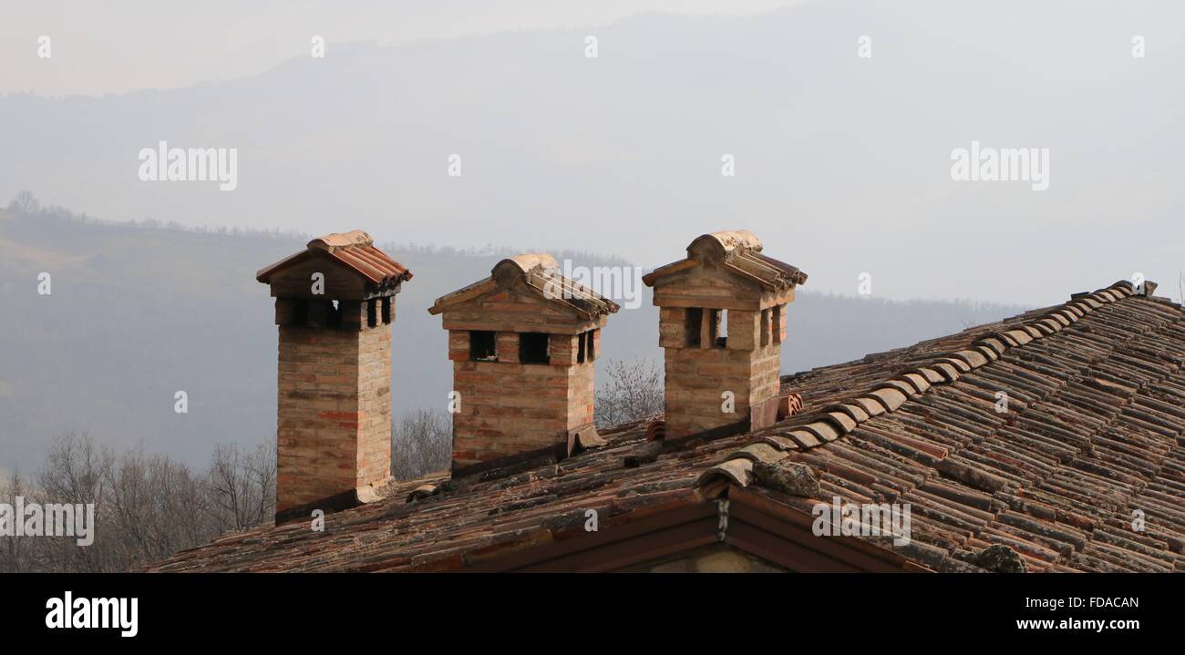 Chimneys rooftop hi-res stock photography and images - Alamy
