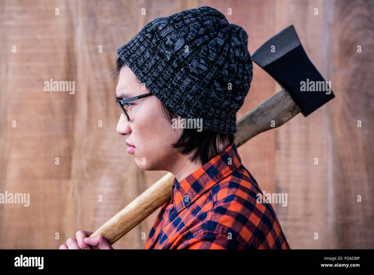 Side view hipster axe hi-res stock photography and images - Alamy
