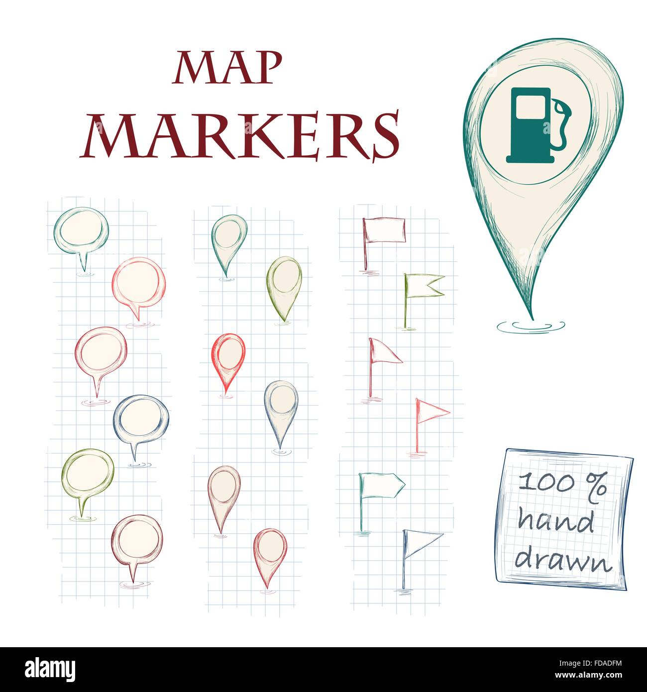 Hand drawn map Stock Vector Images - Alamy