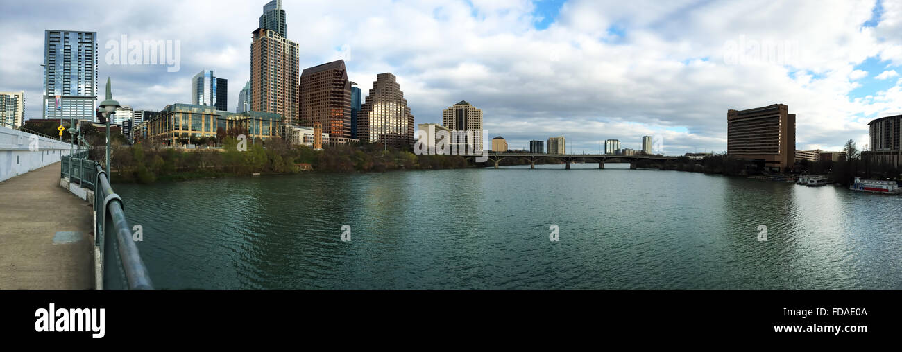 A Panorama of the Austin, Texas, city center Stock Photo - Alamy