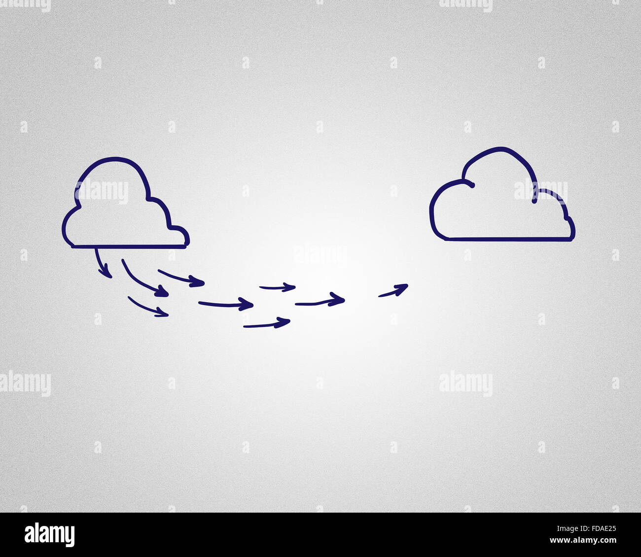 Close up of male hand drawing cloud computing concept Stock Photo - Alamy